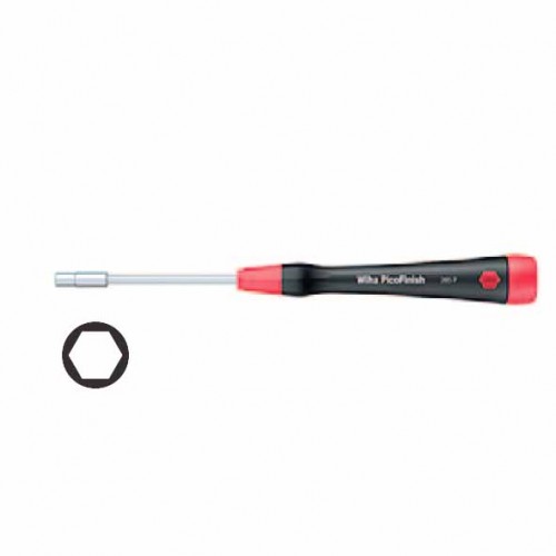 Wiha PicoFinish Hex Nut Driver - Inches Sizes - Handle with Rotating ...